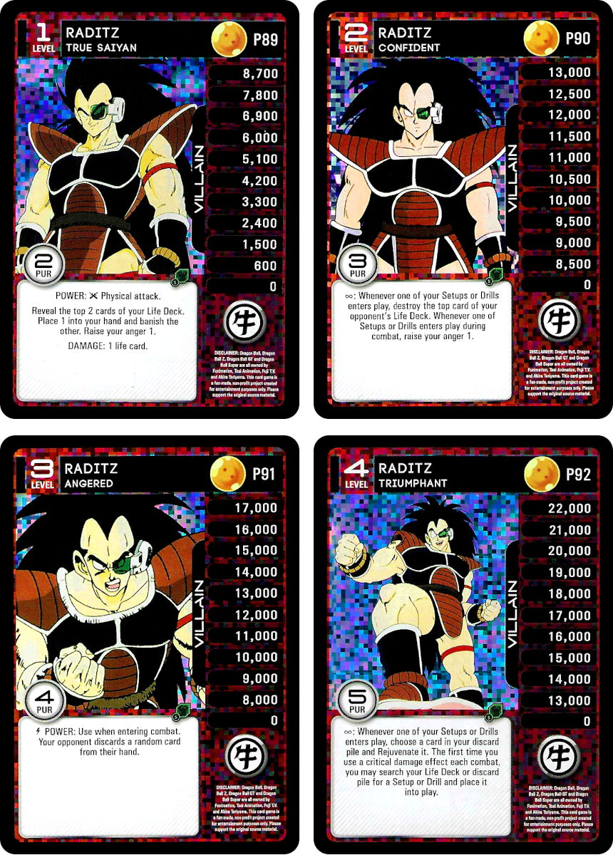 P89-P92 Raditz MP Promo Set (FanZ) Foil – DBZ Outpost