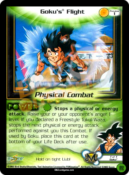 Preview 1 - Goku's Flight Limited – DBZ Outpost