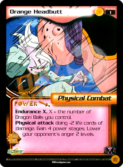 Preview 1 - Orange Headbutt Limited – DBZ Outpost