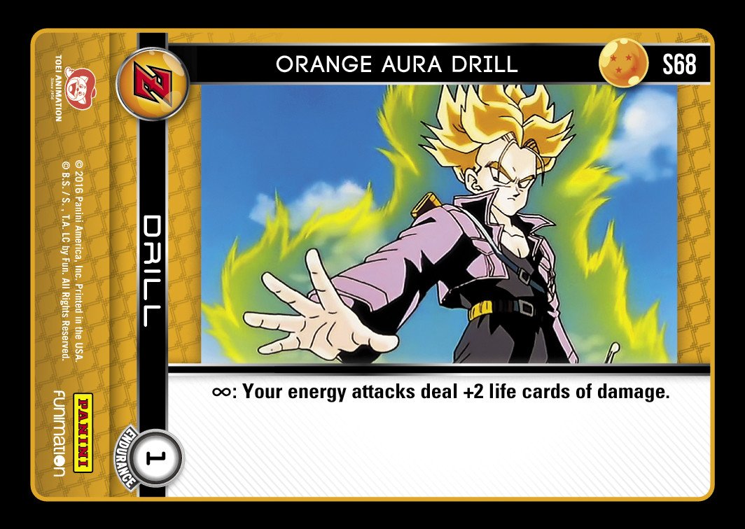 S68 Orange Aura Drill – DBZ Outpost