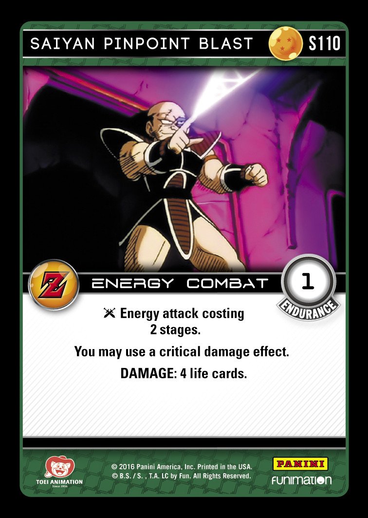S110 Saiyan Pinpoint Blast – DBZ Outpost
