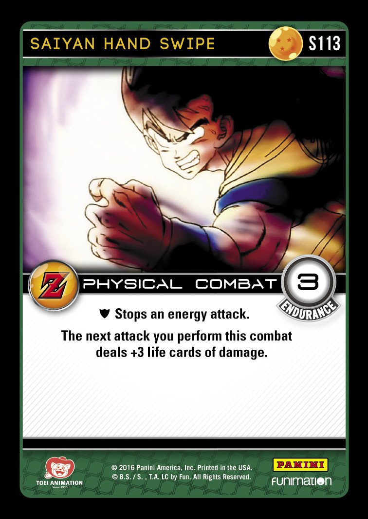 S113 Saiyan Hand Swipe – DBZ Outpost