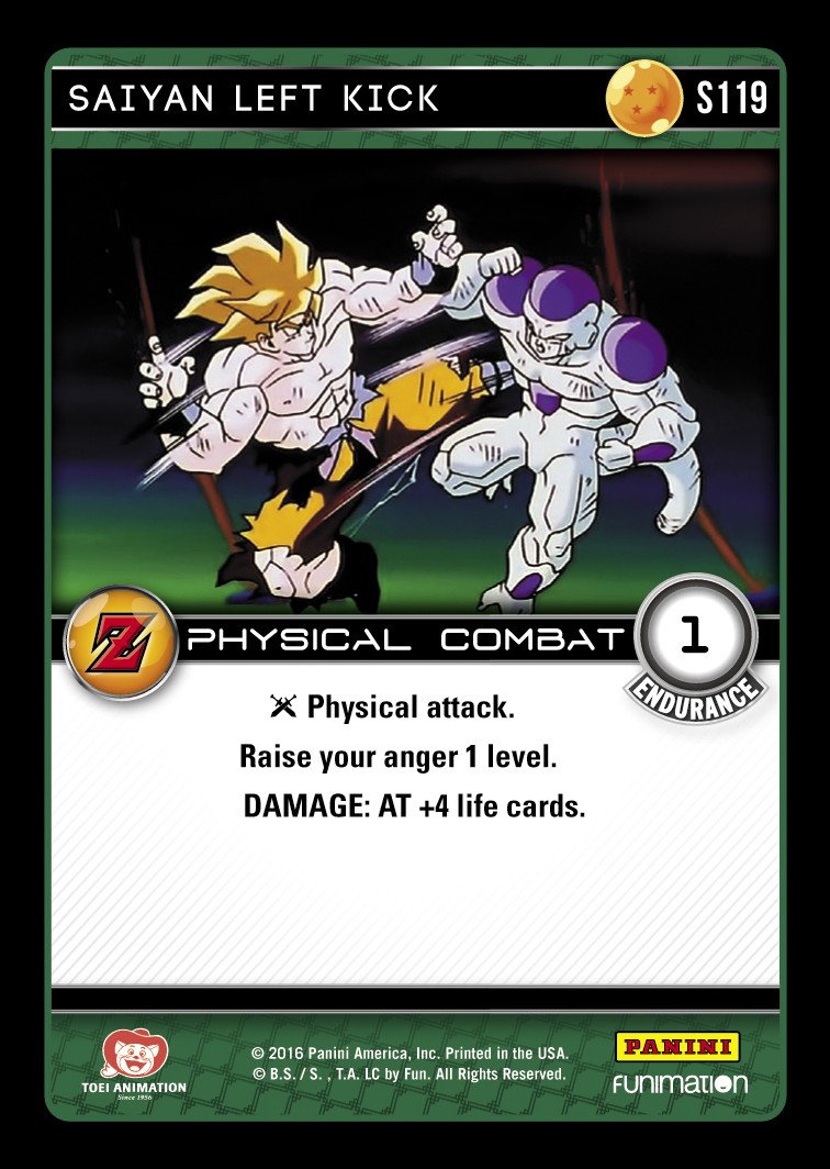 S119 Saiyan Left Kick – DBZ Outpost