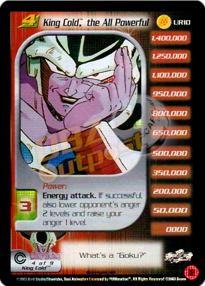 UR10 - King Cold, the All Powerful (GKI) – DBZ Outpost