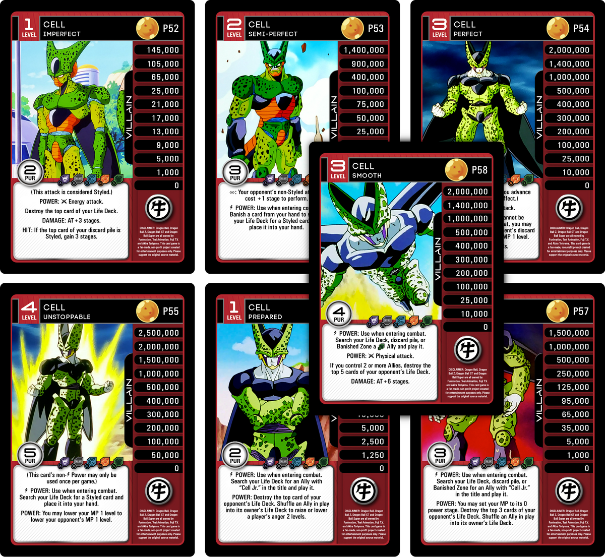 P52-P58 Cell MP Promo Set (FanZ) – DBZ Outpost