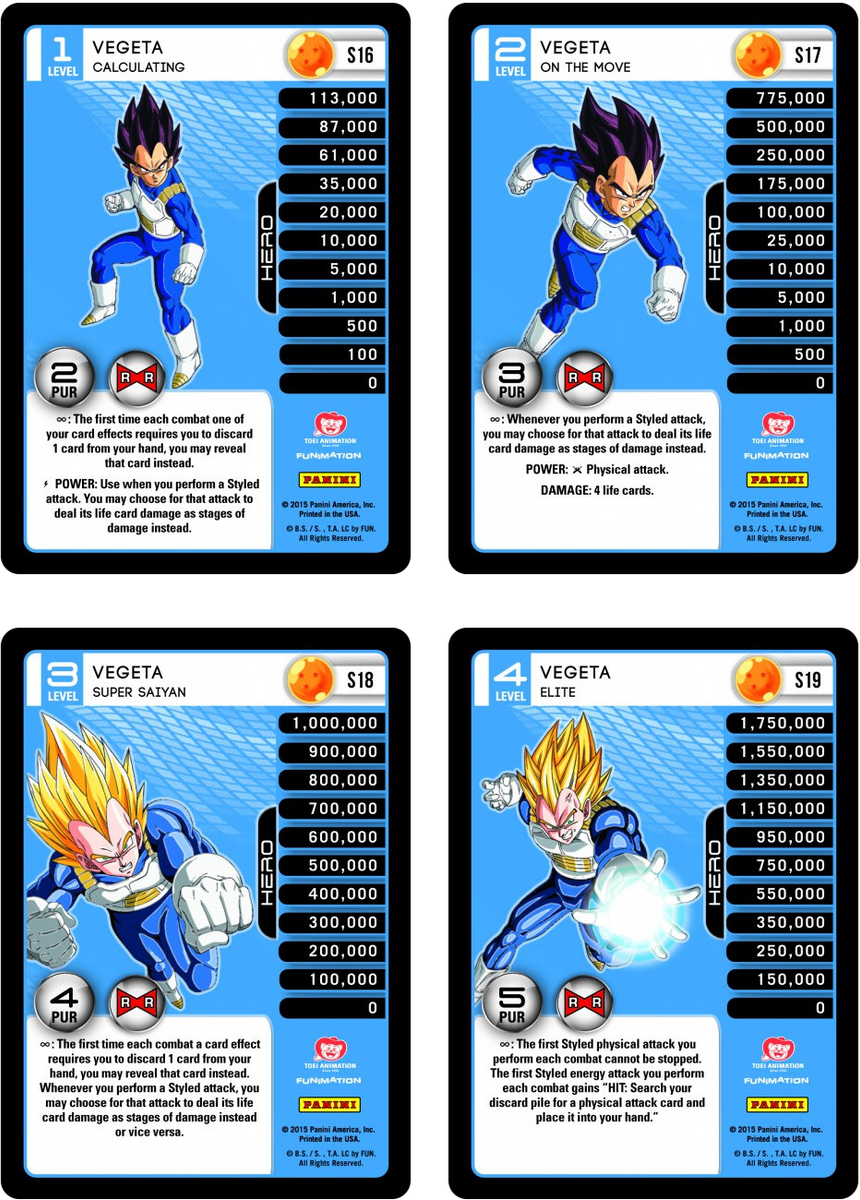 Vegeta Level 1-4 Hi-Tech Main Personality Set (Evolution) – DBZ Outpost