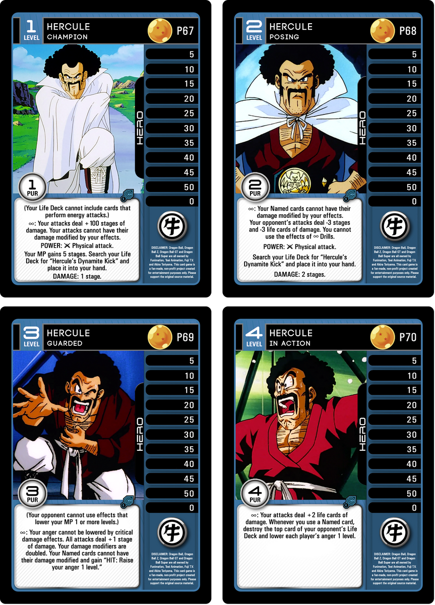 P67-P70 Hercule MP Promo Set (FanZ) – DBZ Outpost