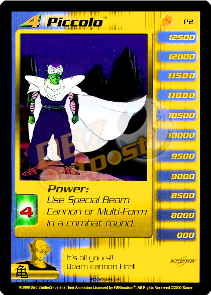 P2 - Piccolo Gold Foil – DBZ Outpost