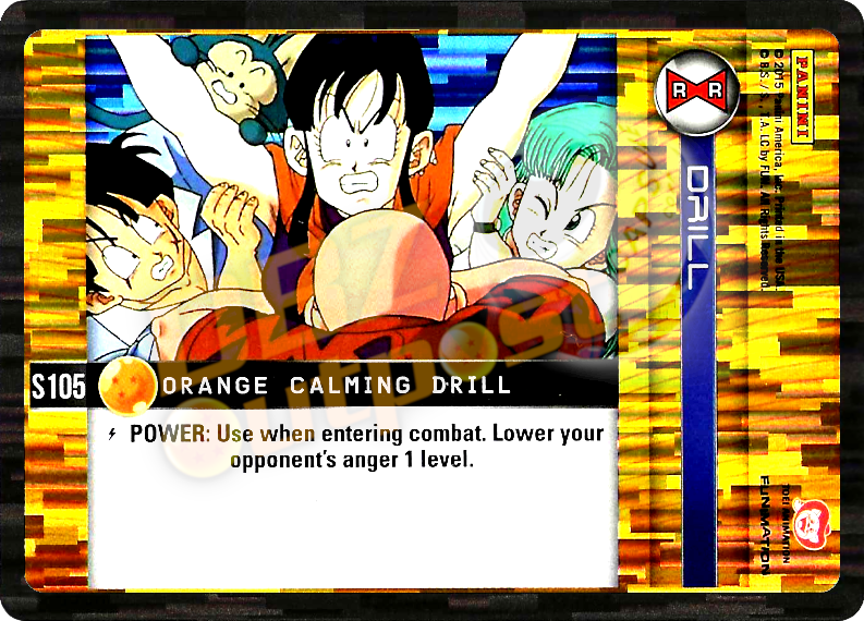 S105 Orange Calming Drill Foil – DBZ Outpost