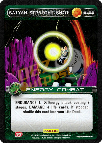 S122 Saiyan Straight Shot Foil – DBZ Outpost