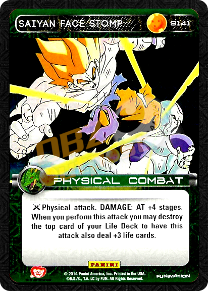 S141 Saiyan Face Stomp Foil – DBZ Outpost