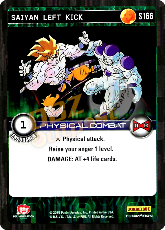 S166 Saiyan Left Kick Foil – DBZ Outpost