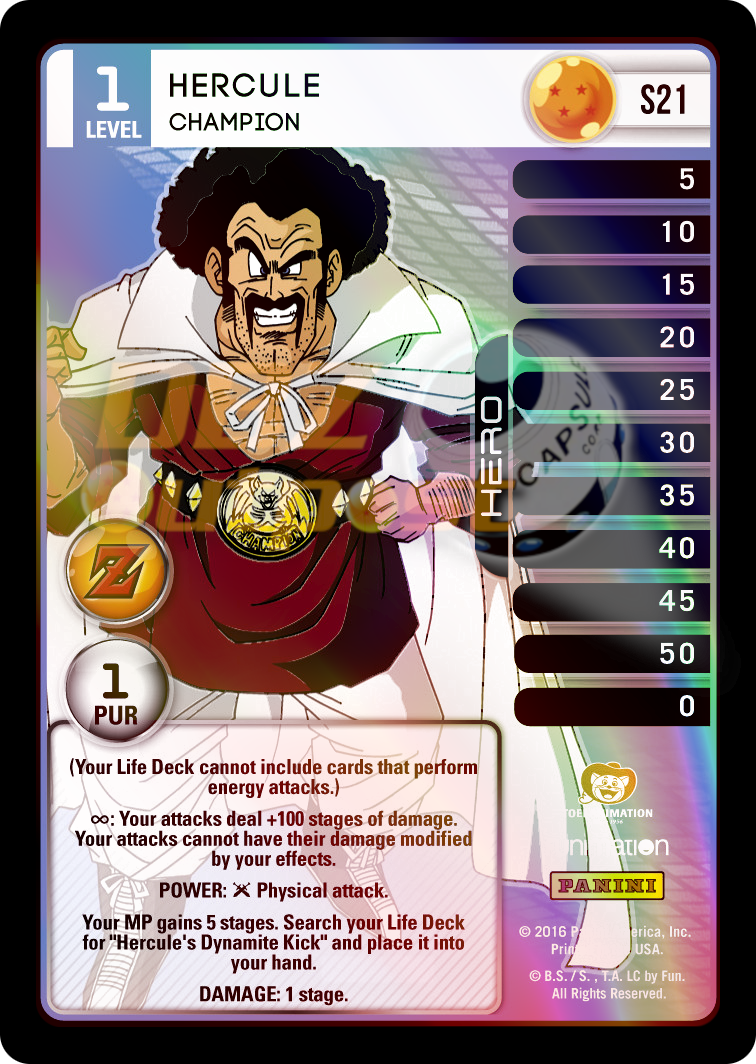 S21 Hercule Champion Hi-Tech Rainbow Prizm – DBZ Outpost