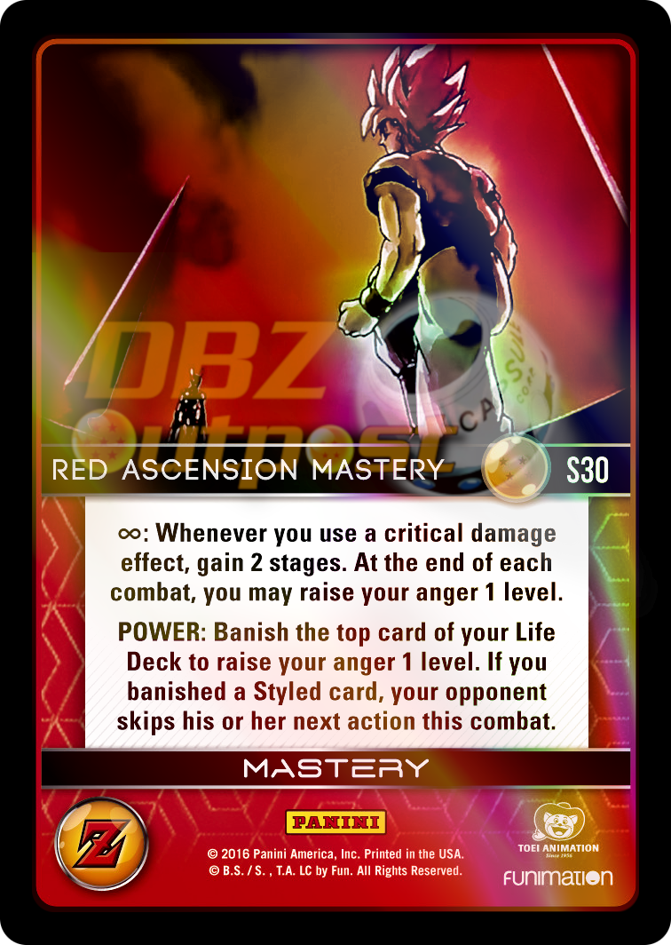 S30 Red Ascension Mastery Hi-Tech Rainbow Prizm – DBZ Outpost
