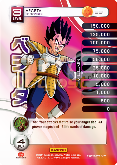S3 Vegeta Empowered Hi-Tech Rainbow Prizm – DBZ Outpost