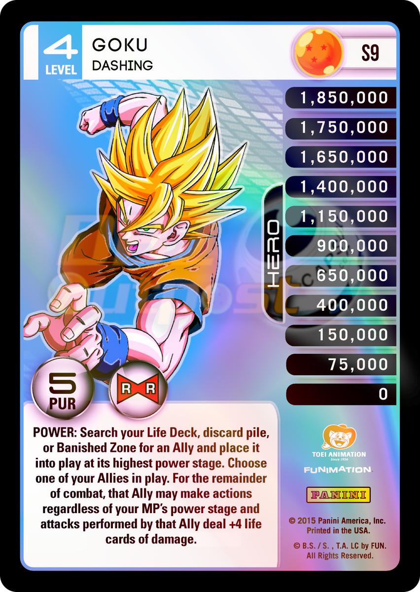S9 Goku Dashing Hi-Tech Rainbow Prizm – DBZ Outpost